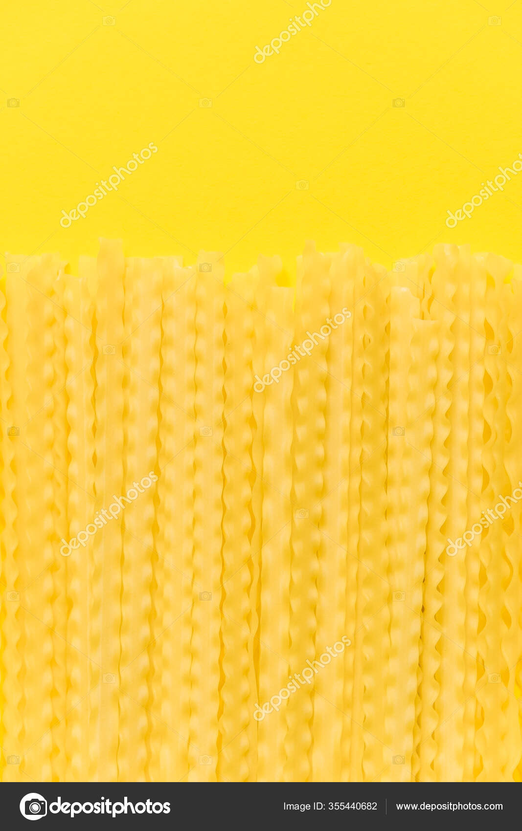 Varieties Pasta Yellow Background — Stock Photo © marydekar #355440682