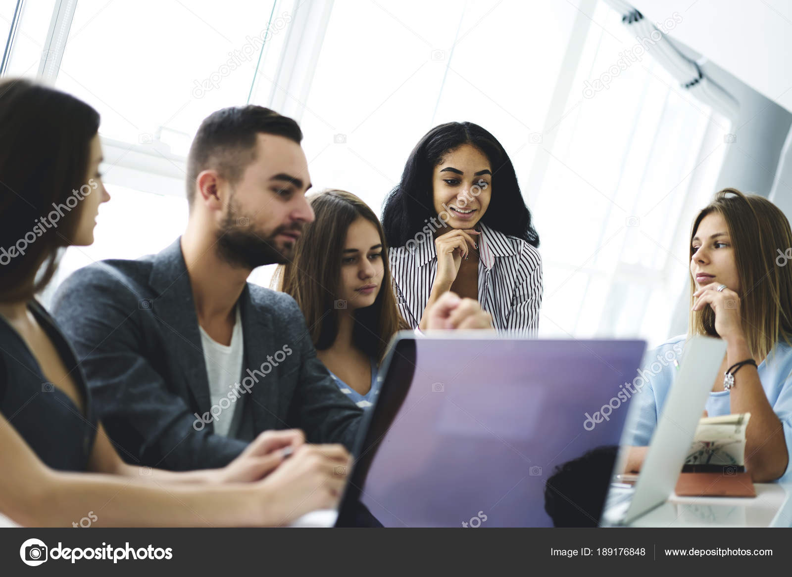 Dream Team Young Students Enjoying Workshop Improving Skills Knowledge ...