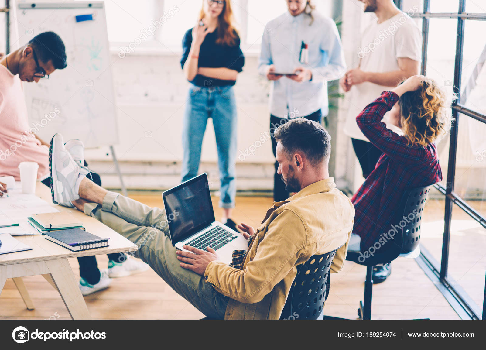 Multicultural Group Young Skilled Students Preparing Together ...