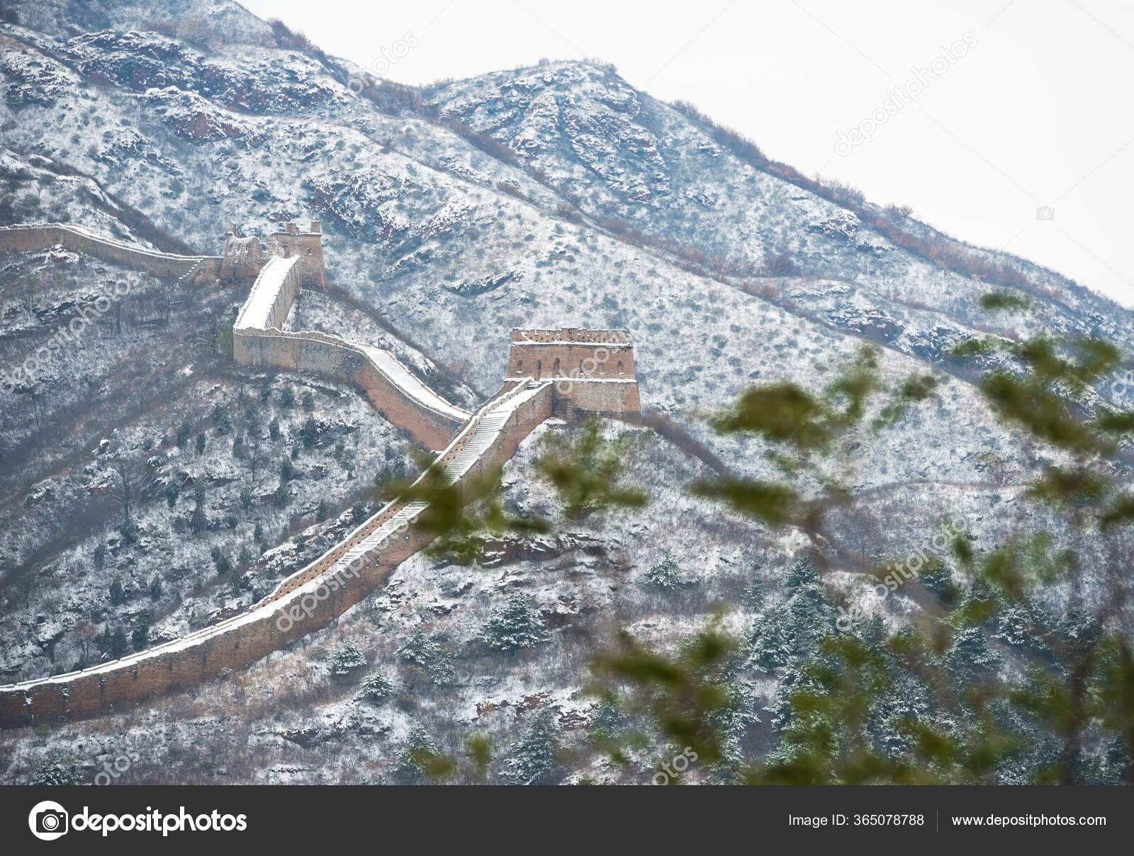 Great Wall Of China Snow