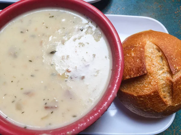 New england clam chowder Stock Photos, Royalty Free New england clam ...