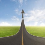 Highway road going up Stock Photo by ©SergeyNivens 5898548