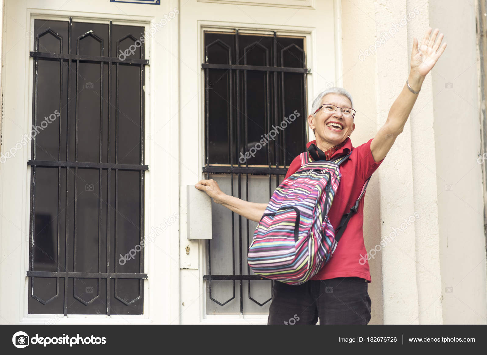 Waving Goodbye To Friends