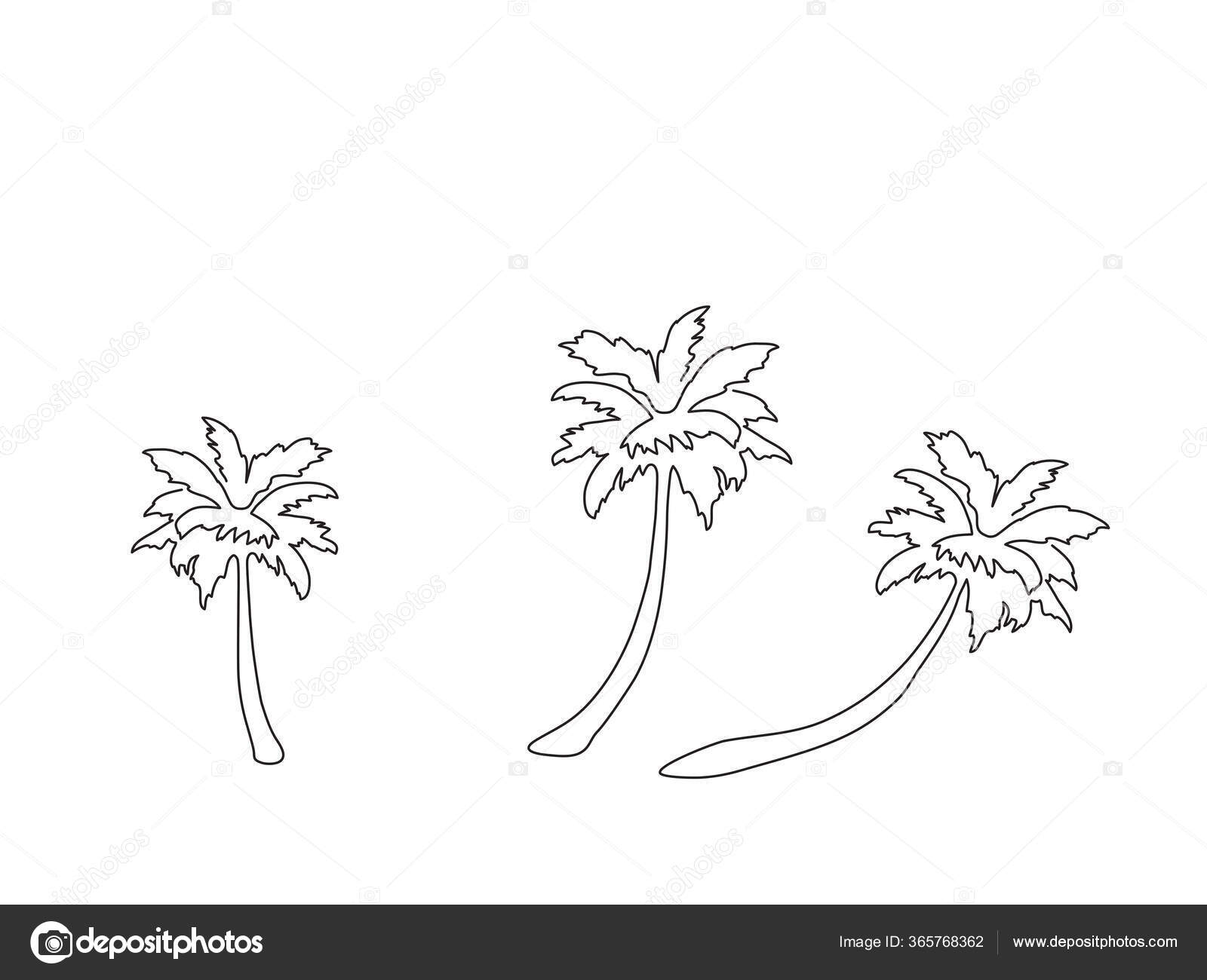Summer Holidays Line Drawing Vector Illustration Design Stock Vector ...