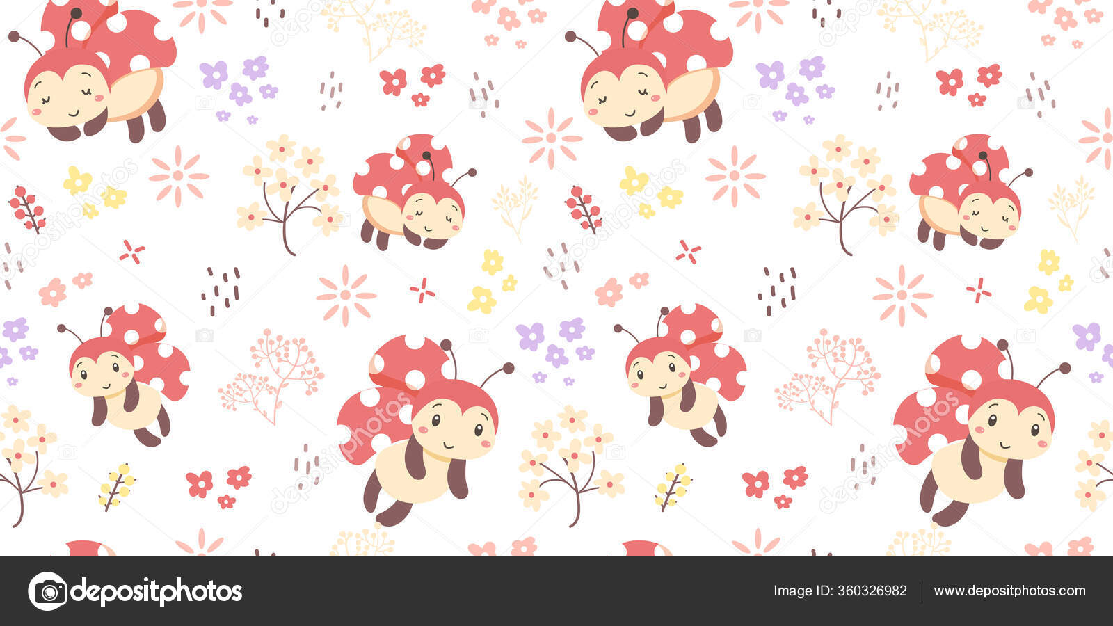 Cartoon Animals Repeat Pattern Nursery Art Background Children's Fabric ...