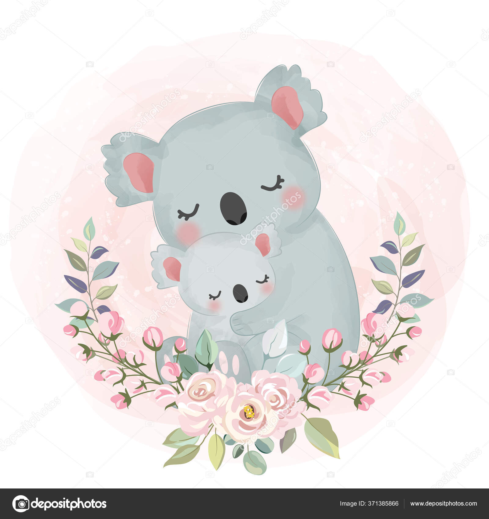 Mom And Baby Animals Clipart