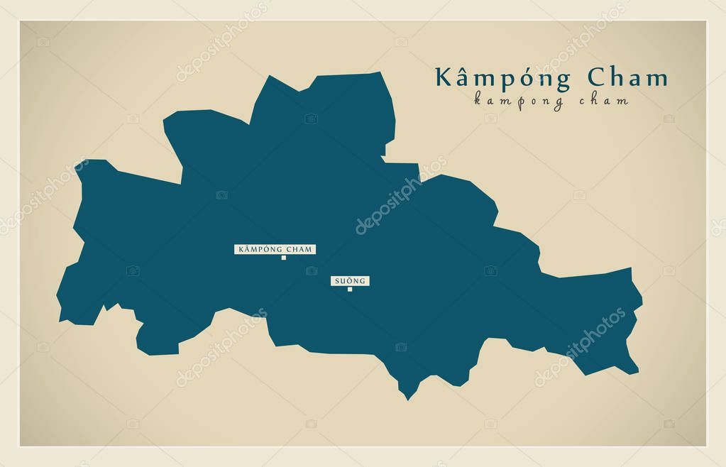 Kampong Cham City Map