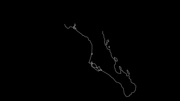 11 Baja california map Videos, Royalty-free Stock Baja california map ...