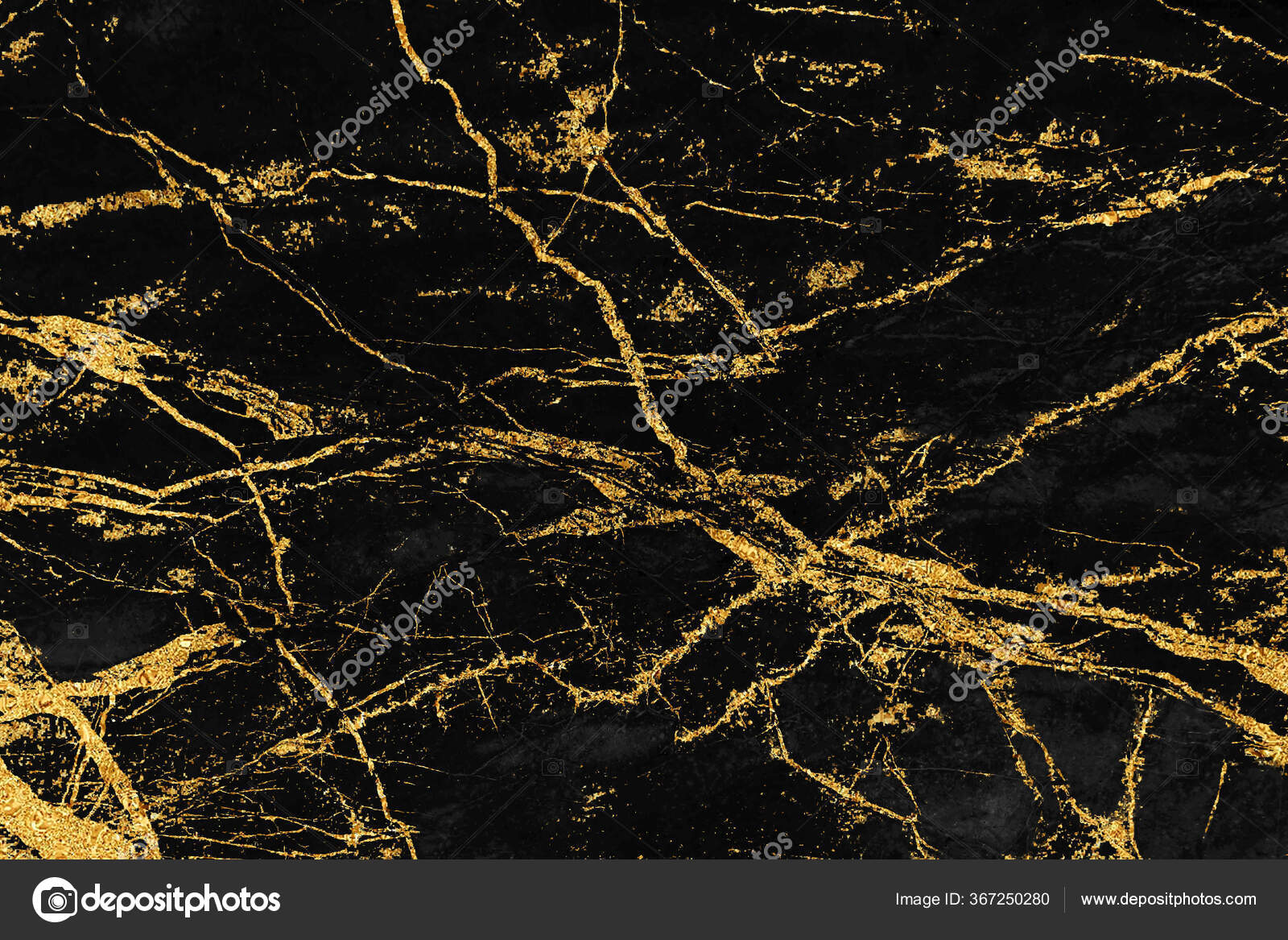 Black And Gold Marble Texture