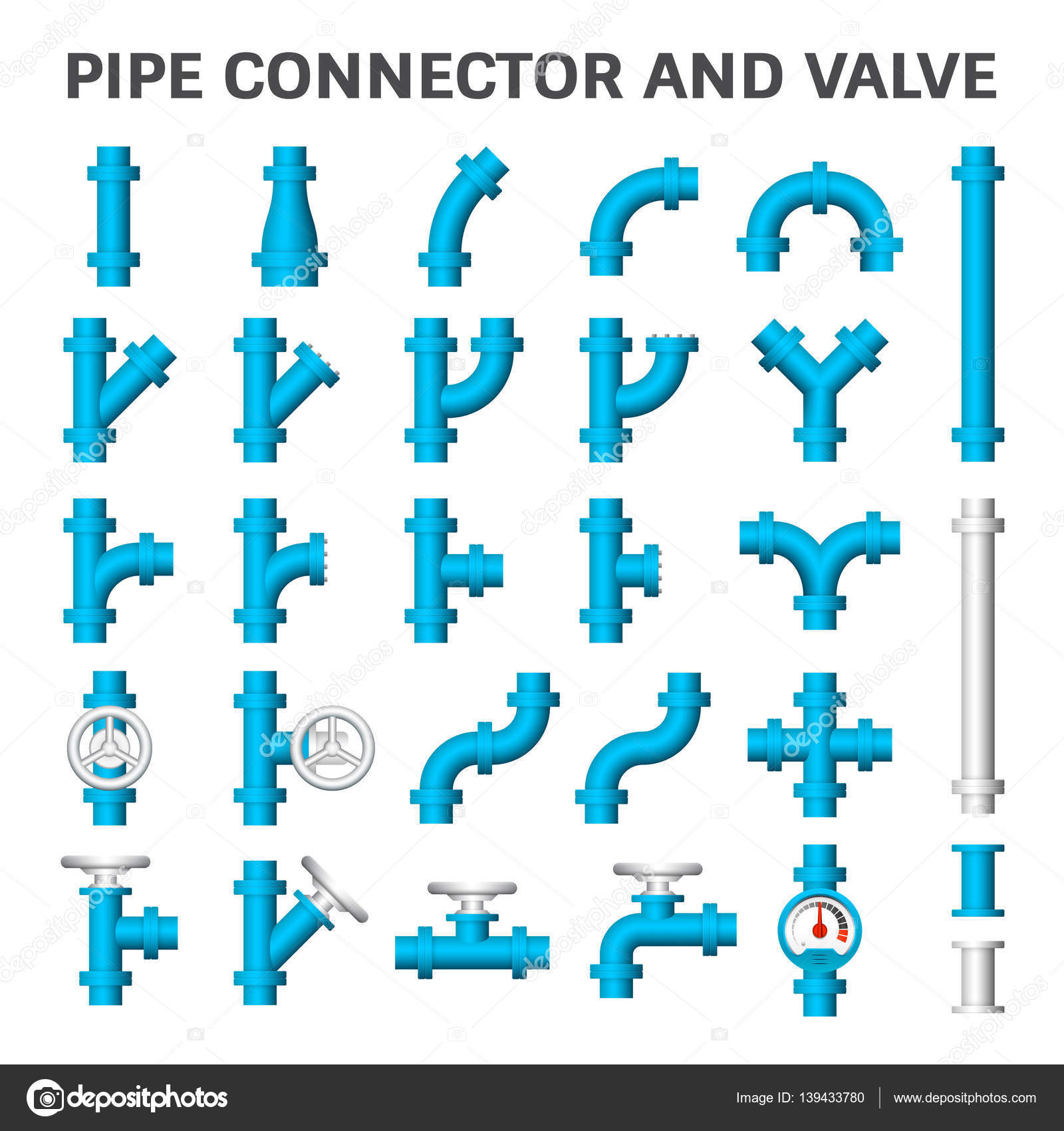 Pipe Connector Icon Stock Vector Image by ©roncivil #139433780
