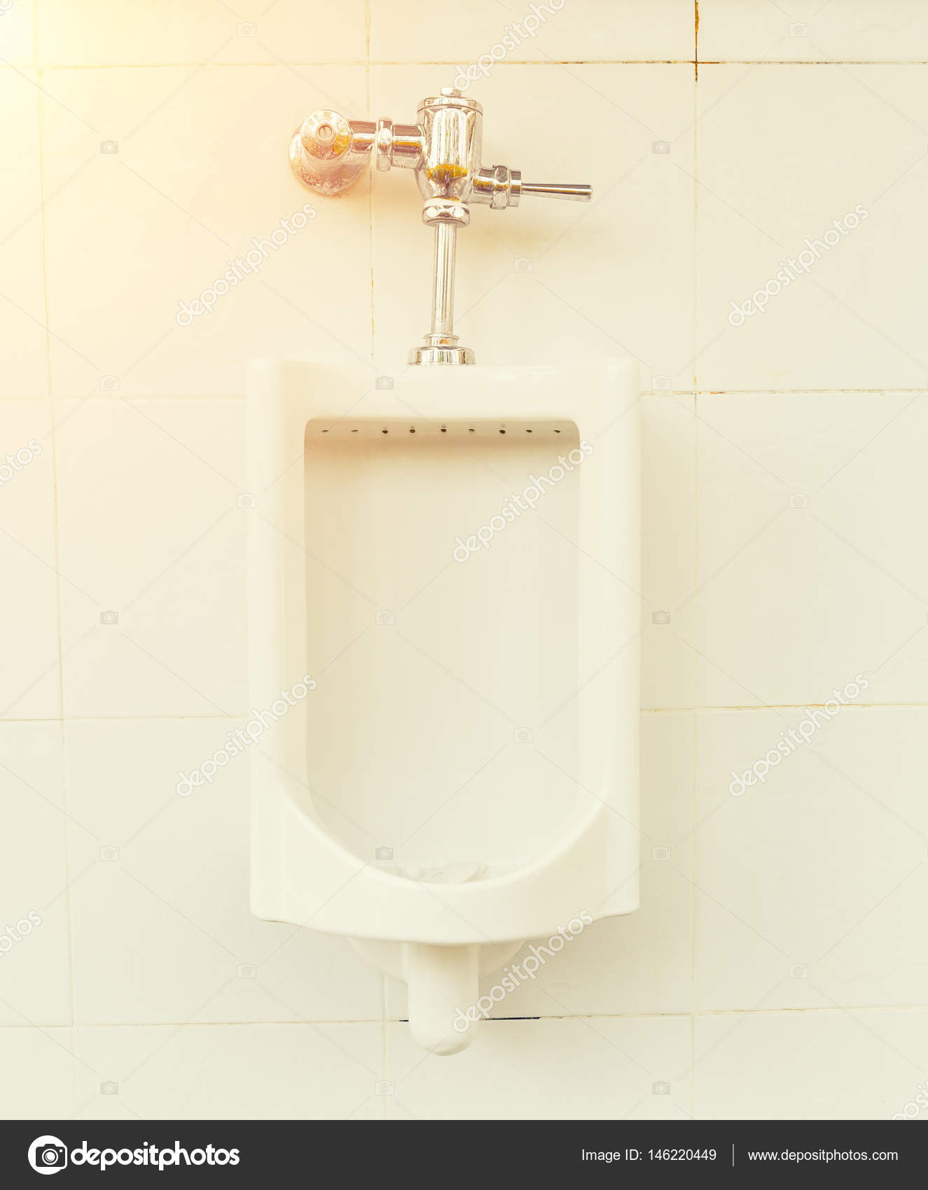 Urinal Tile Wall — Stock Photo © roncivil #146220449