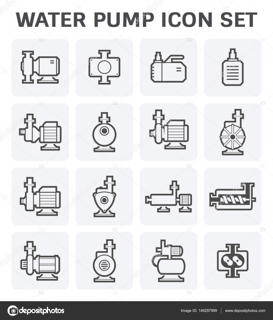 Water Pump Icon Stock Vector by ©roncivil 146297999