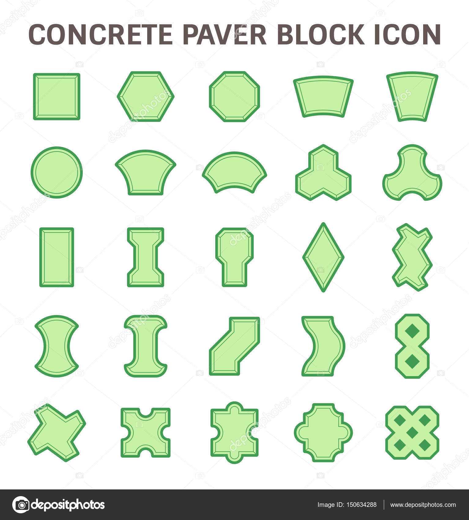 Paver Block Floor Stock Vector Image by ©roncivil #150634288