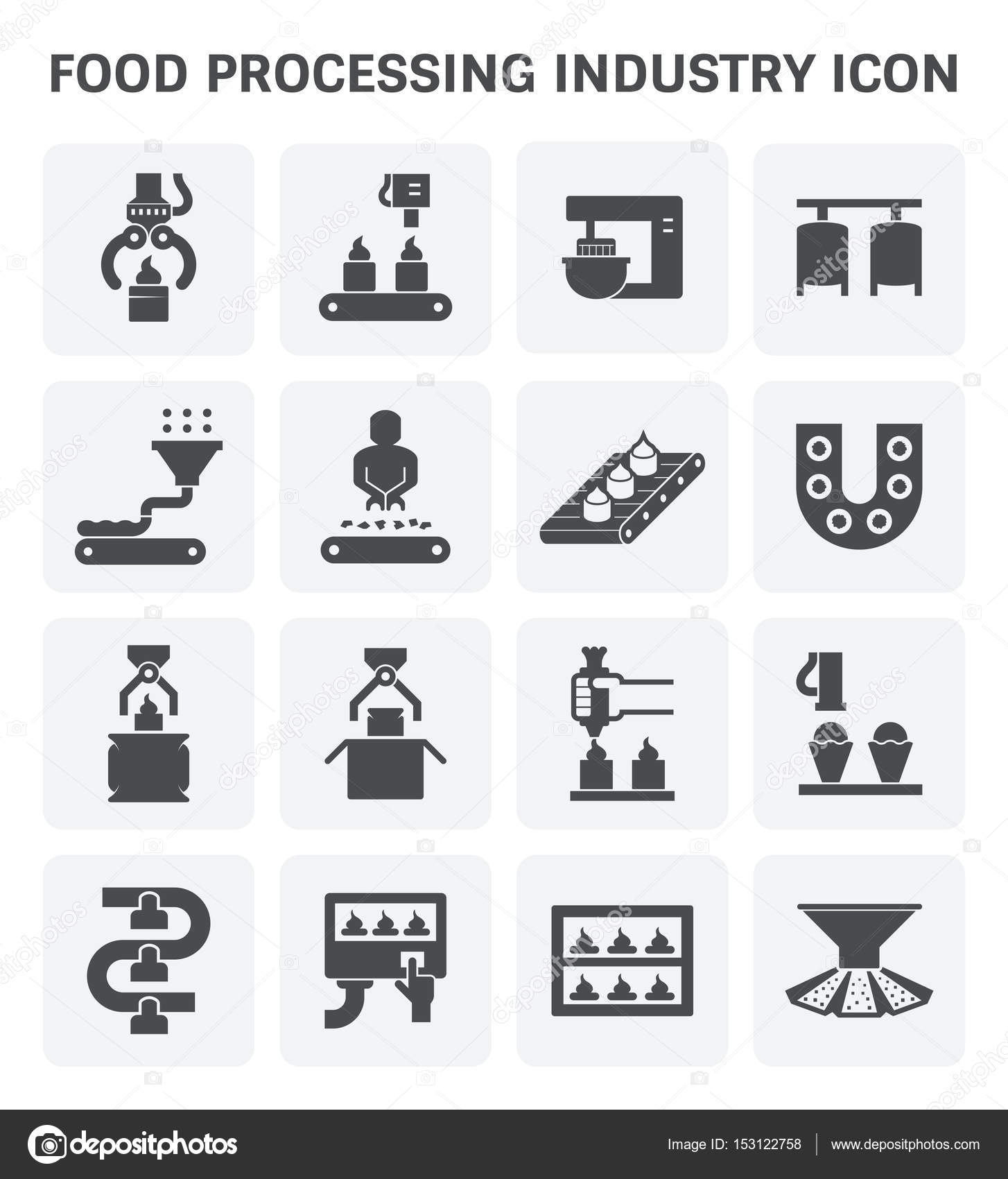 Food processing icon — Stock Vector © roncivil #153122758