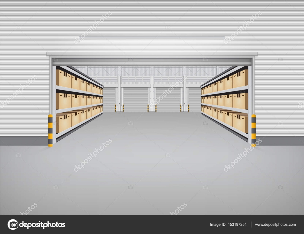 Armazém de fundo do edifício Vetor de ©roncivil 153197254