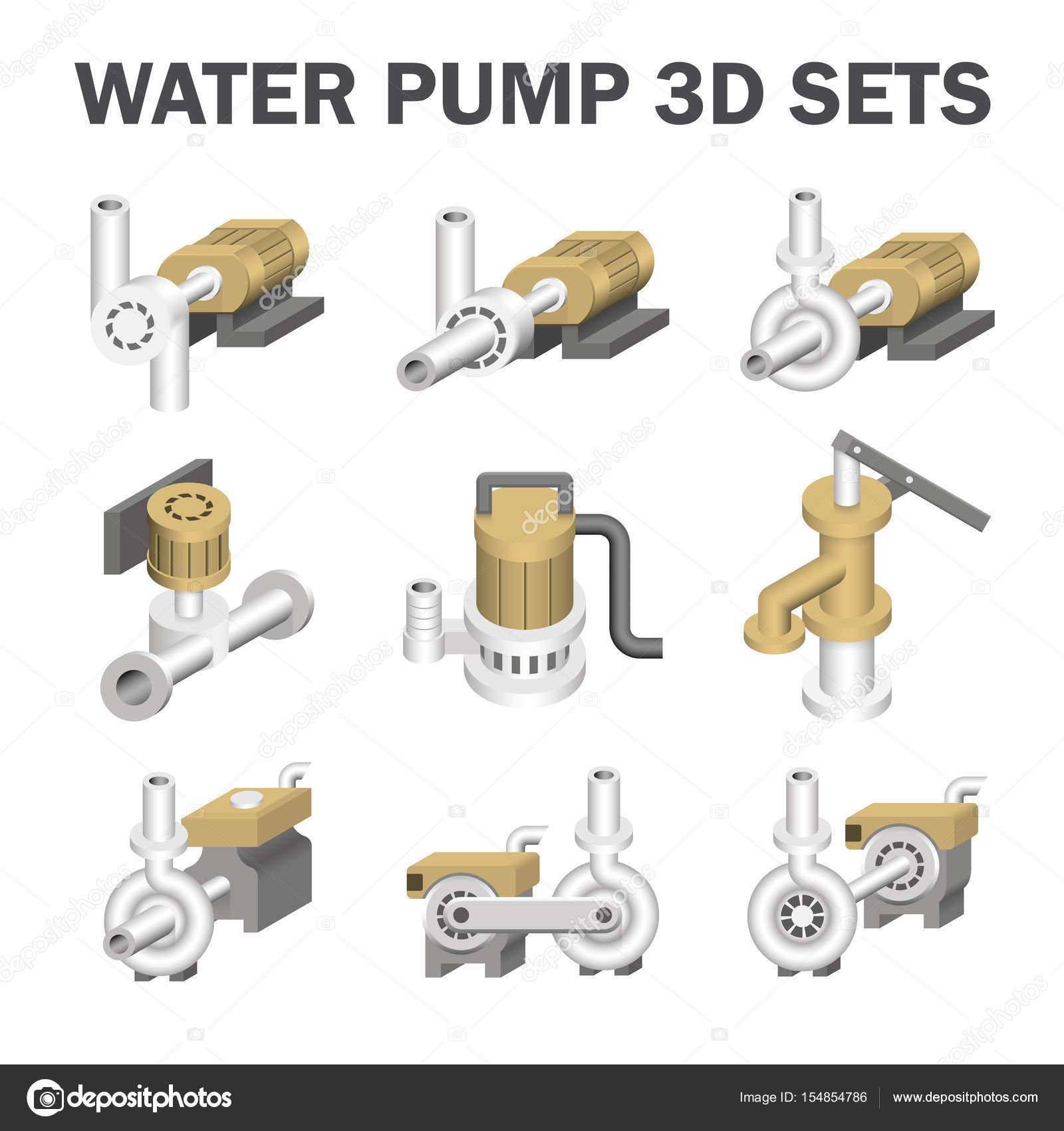Water Pump Station Stock Vector Image by ©roncivil #154854786