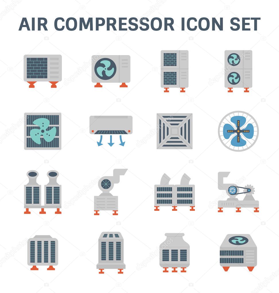 Air conditioner icon — Stock Vector © roncivil #154854768