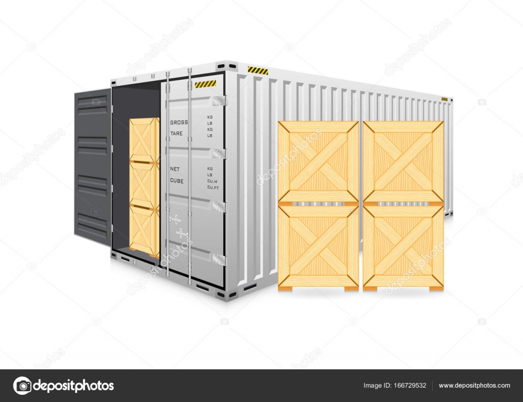 Cargo container vector Stock Vector by ©roncivil 166729532