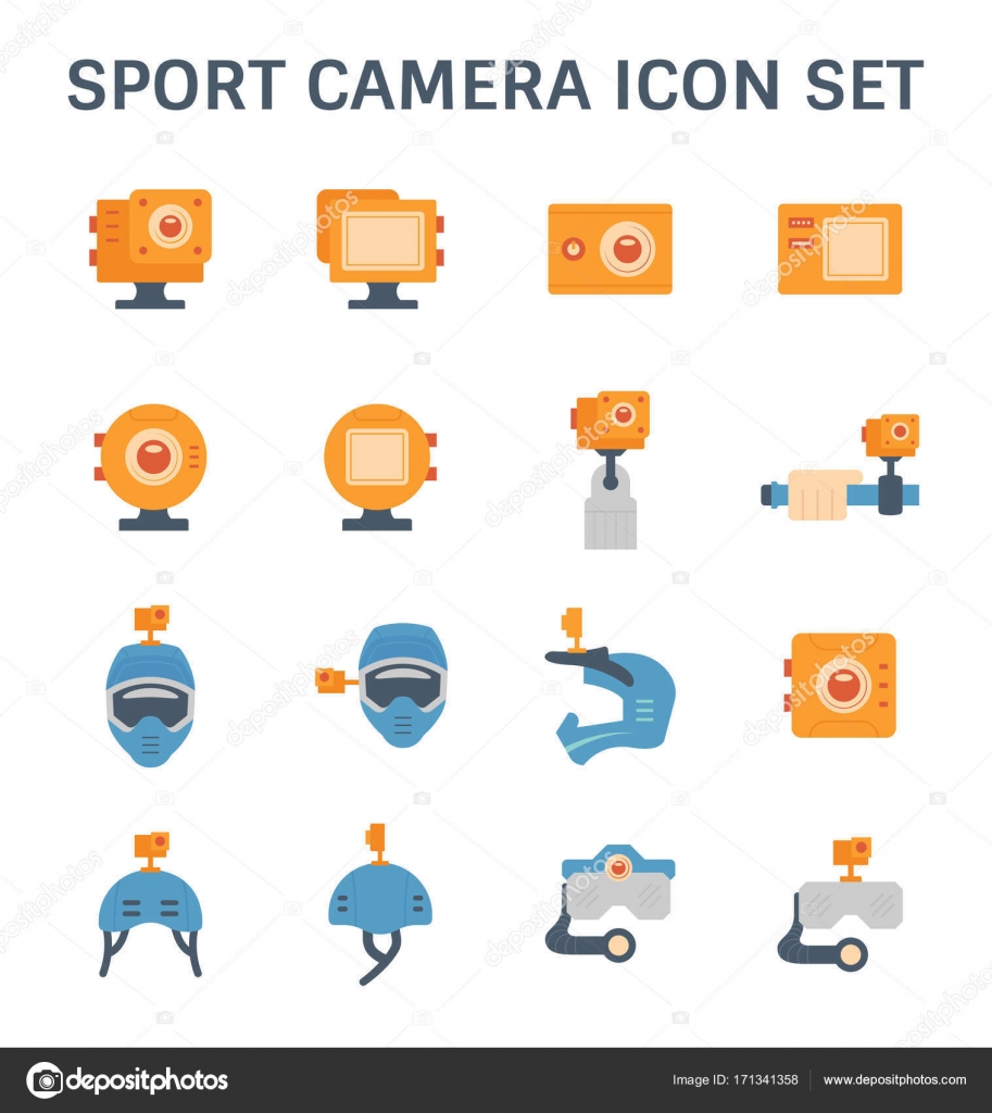 Sport camera icon Stock Vector by ©roncivil 171341358