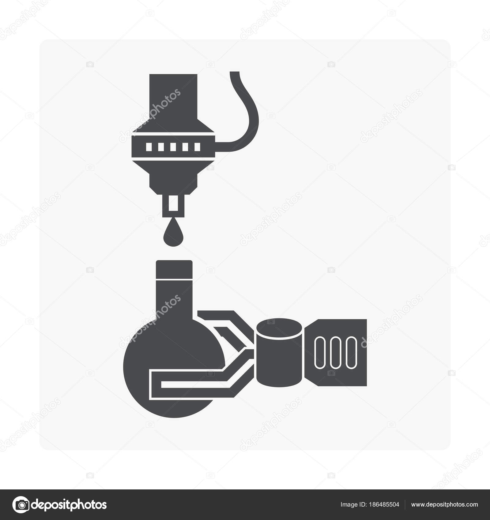 Chemical robot icon Stock Vector by ©roncivil 186485504
