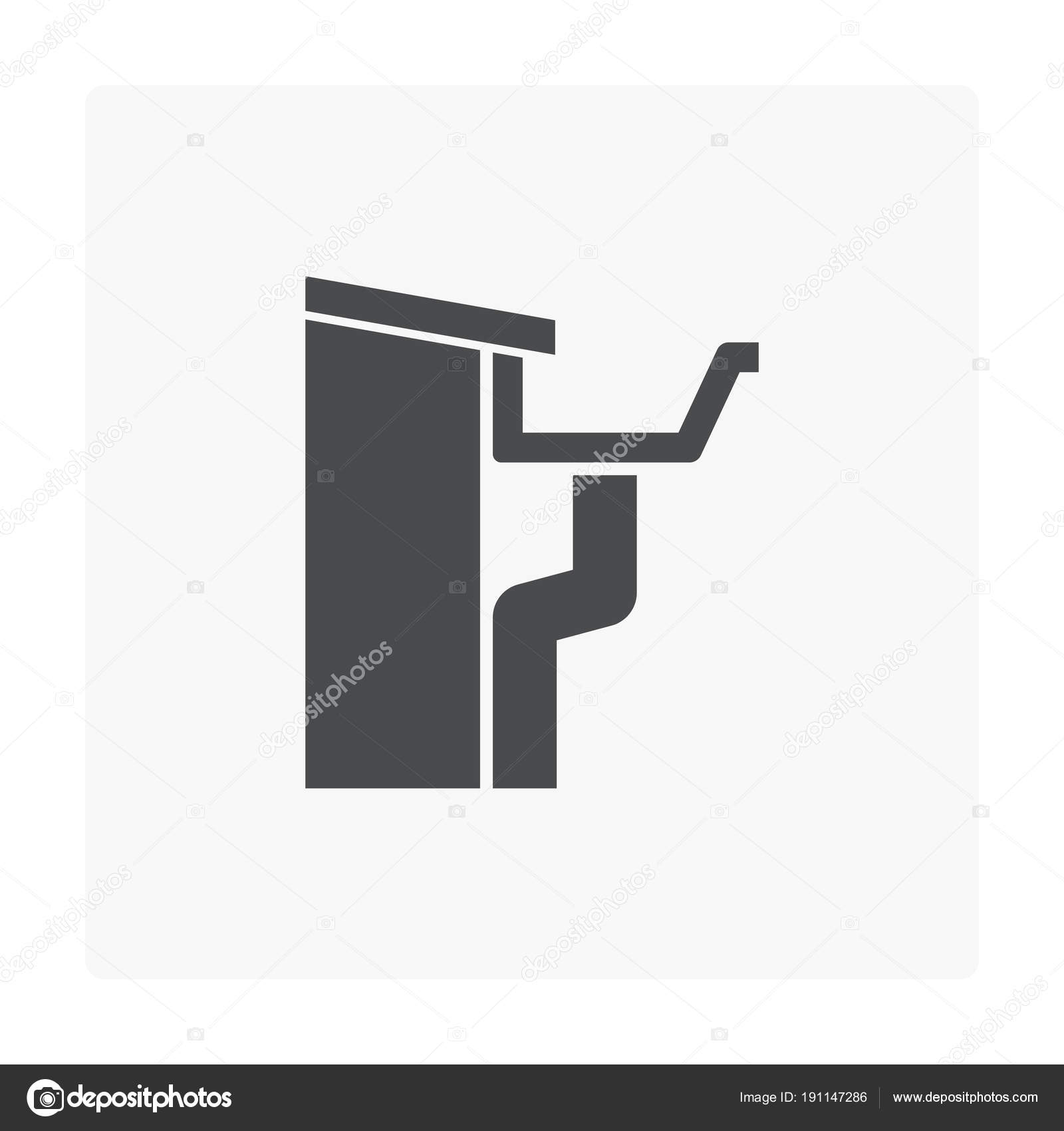 Rain gutter icon — Stock Vector © roncivil #191147286