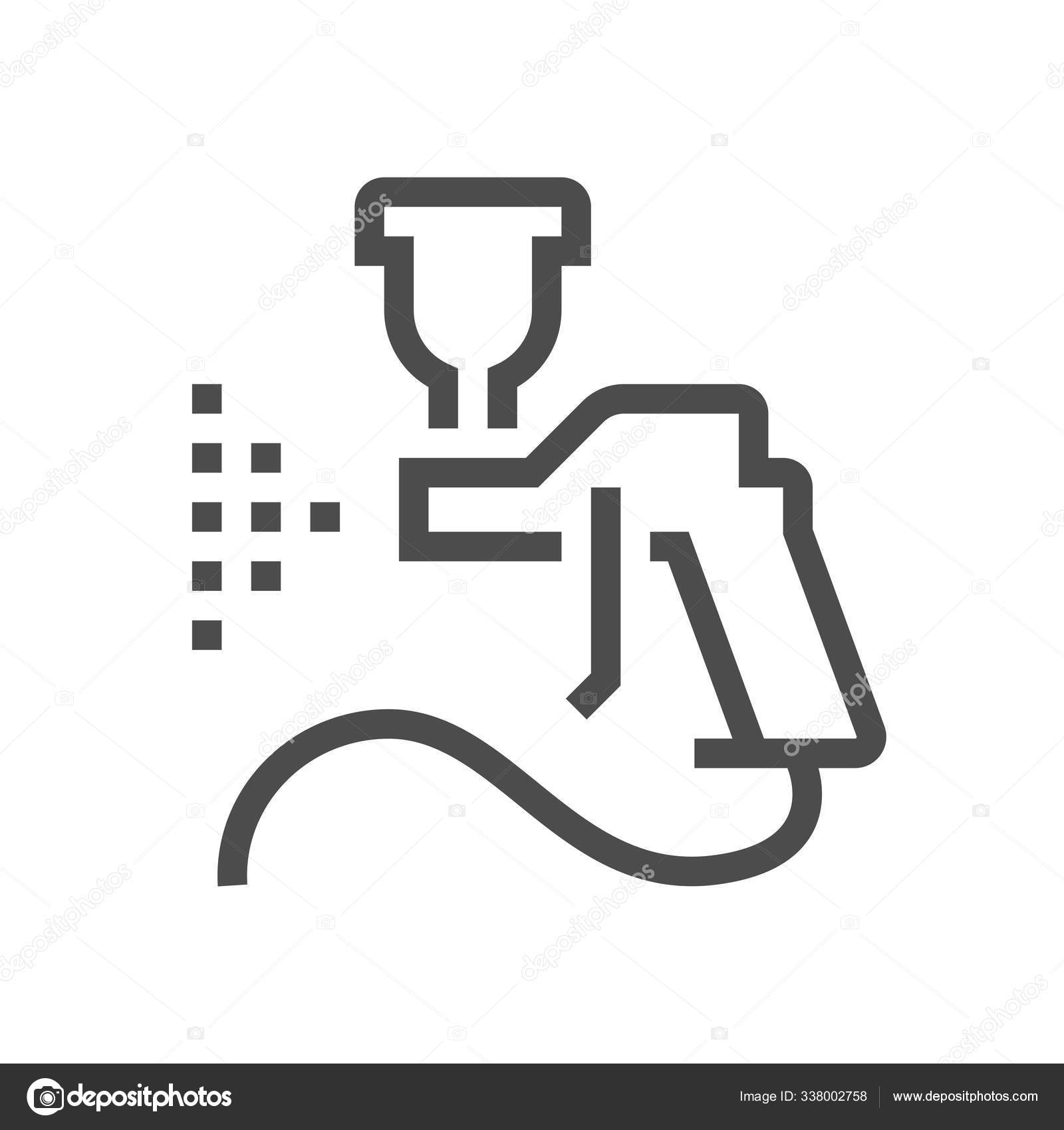 Car paint nozzle icon Stock Vector by ©roncivil 338002758