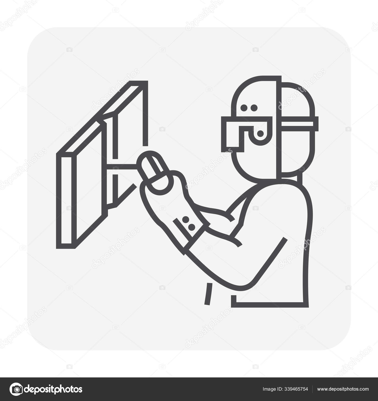 Welder welding icon Stock Vector by ©roncivil 339465754