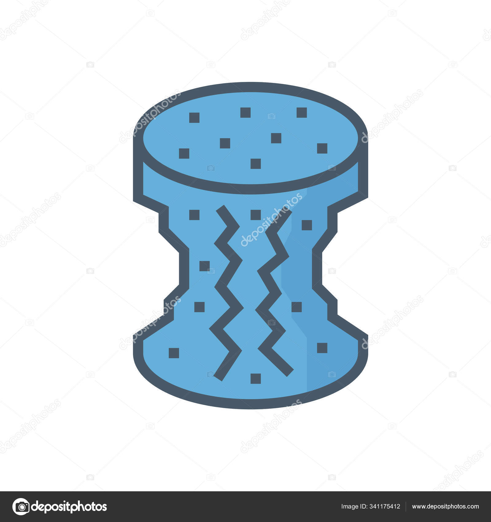 Concrete testing icon Stock Vector by ©roncivil 341175412
