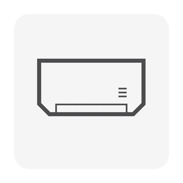 Ceiling Air Conditioner Icon Black Color Stock Vector Image by ...