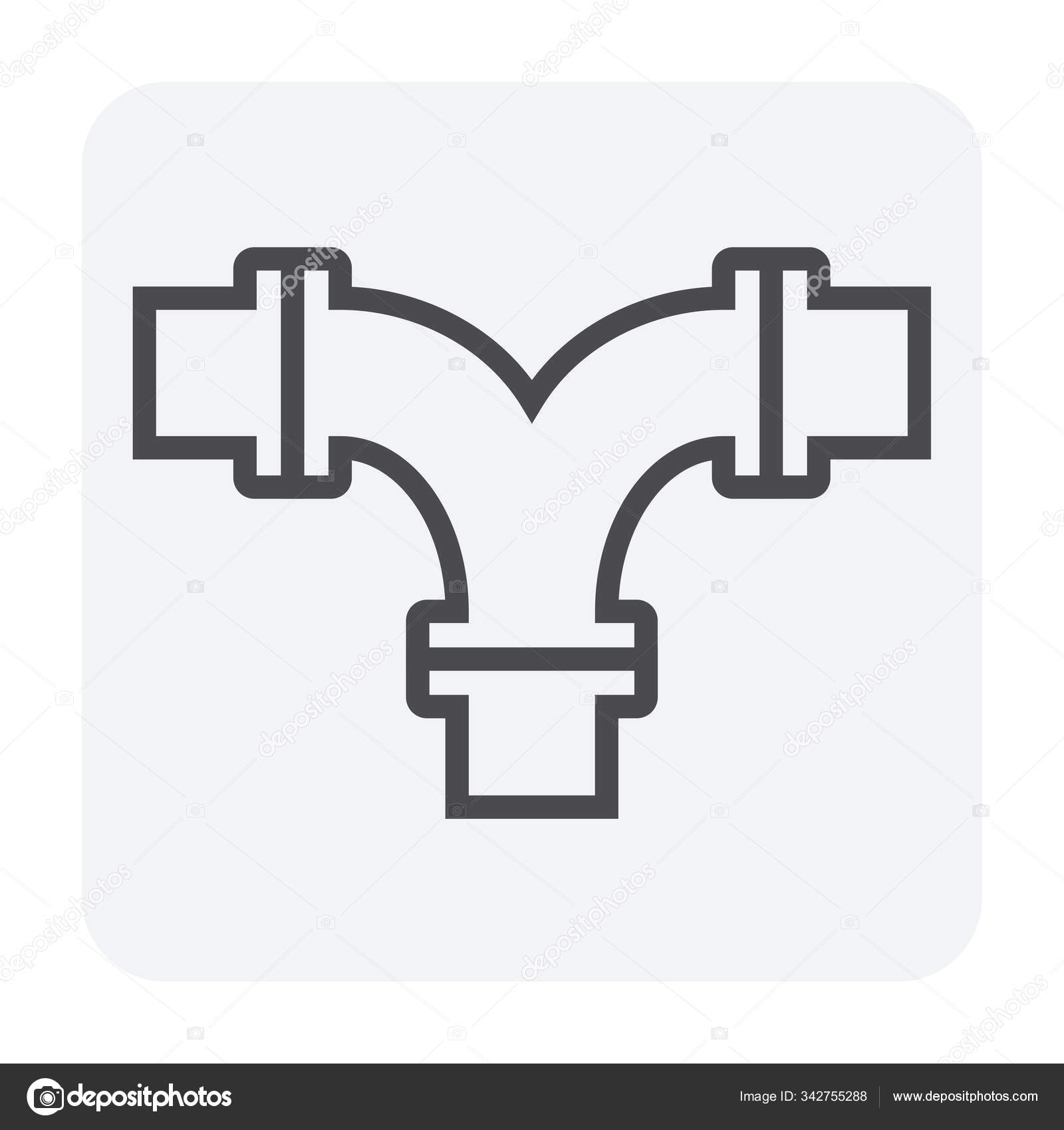Pipe connector icon Stock Vector Image by ©roncivil #342755288