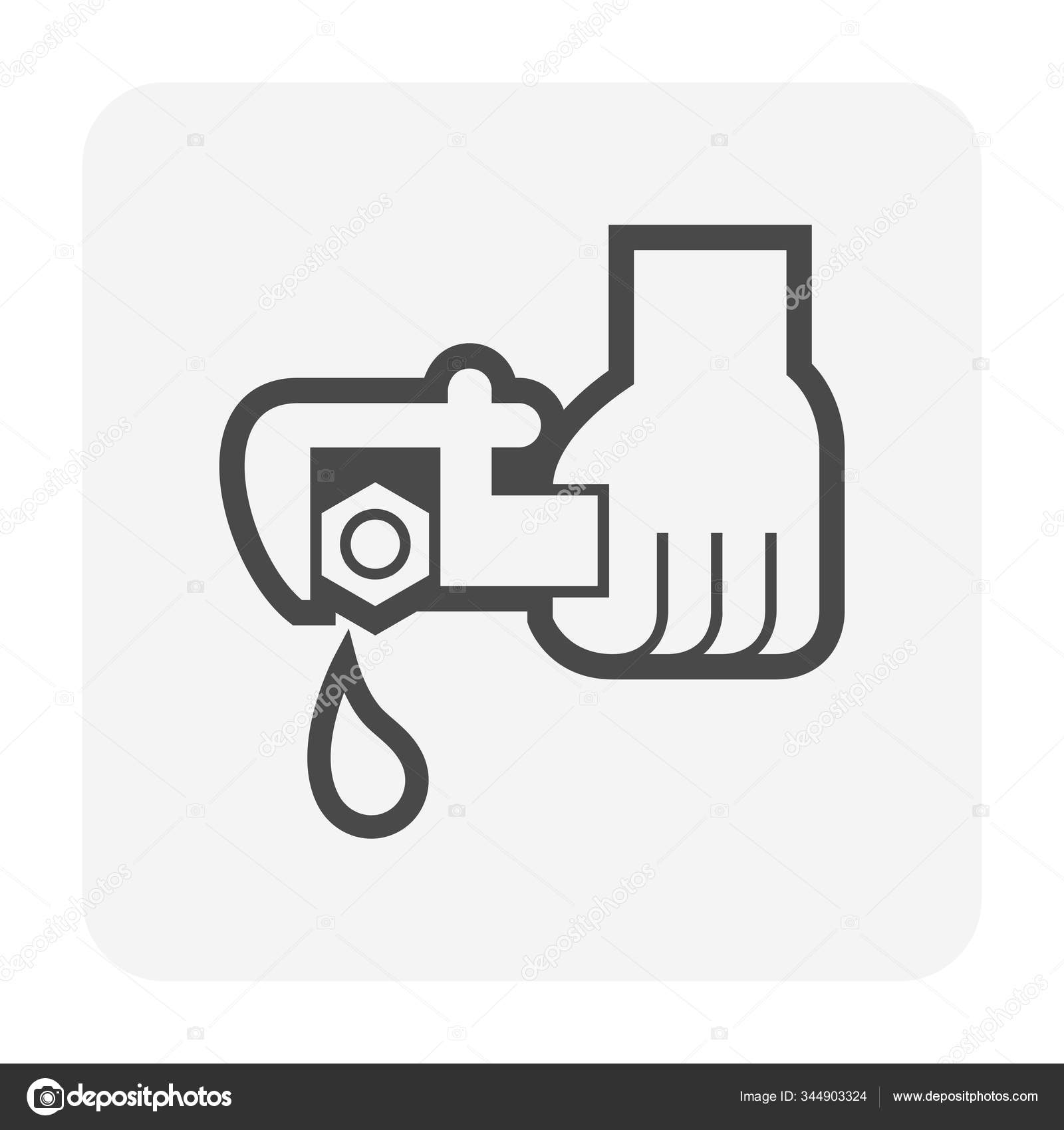 Water leak icon Stock Vector Image by ©roncivil #344903324