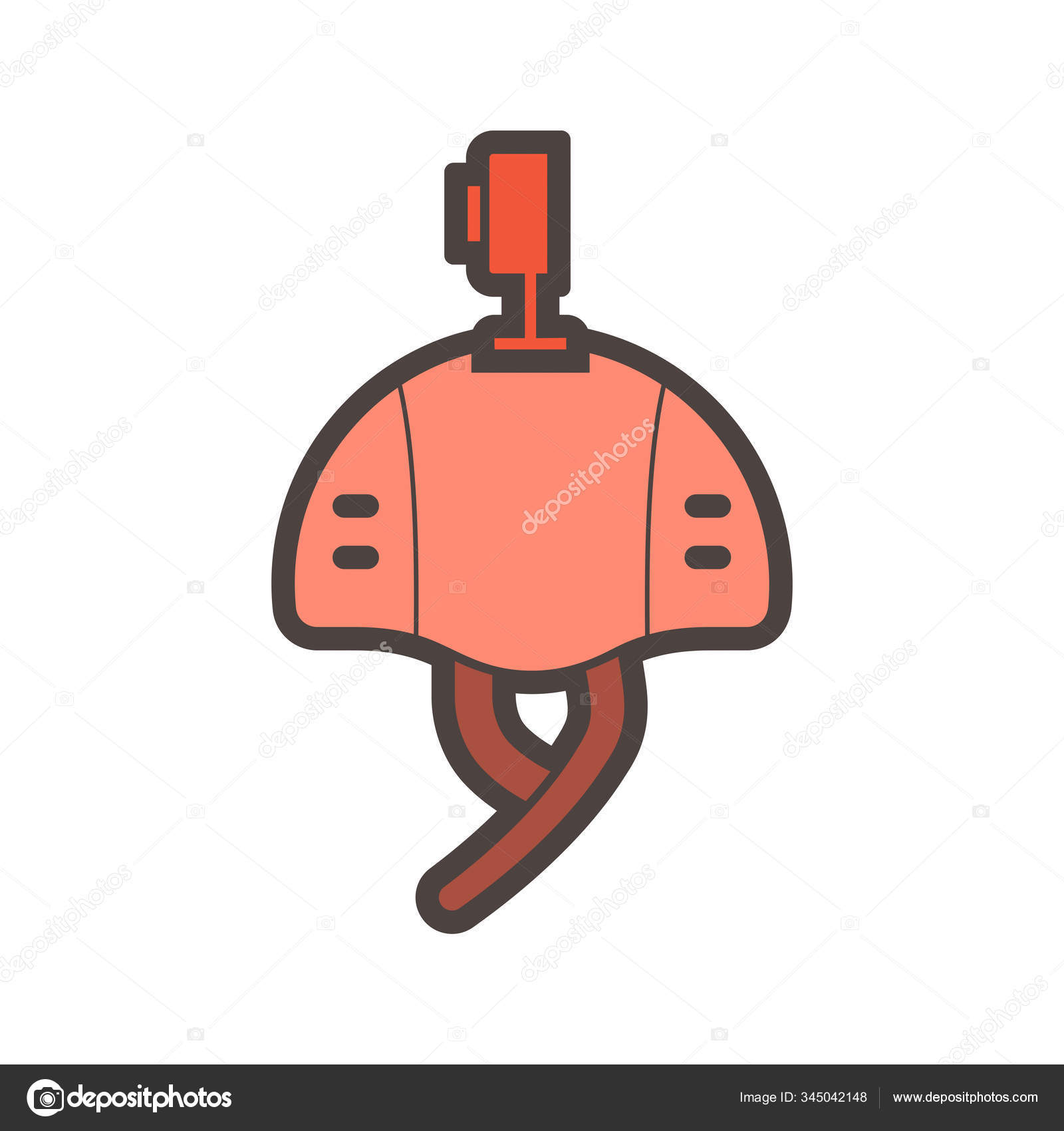 Helmet camera icon Stock Vector by ©roncivil 345042148
