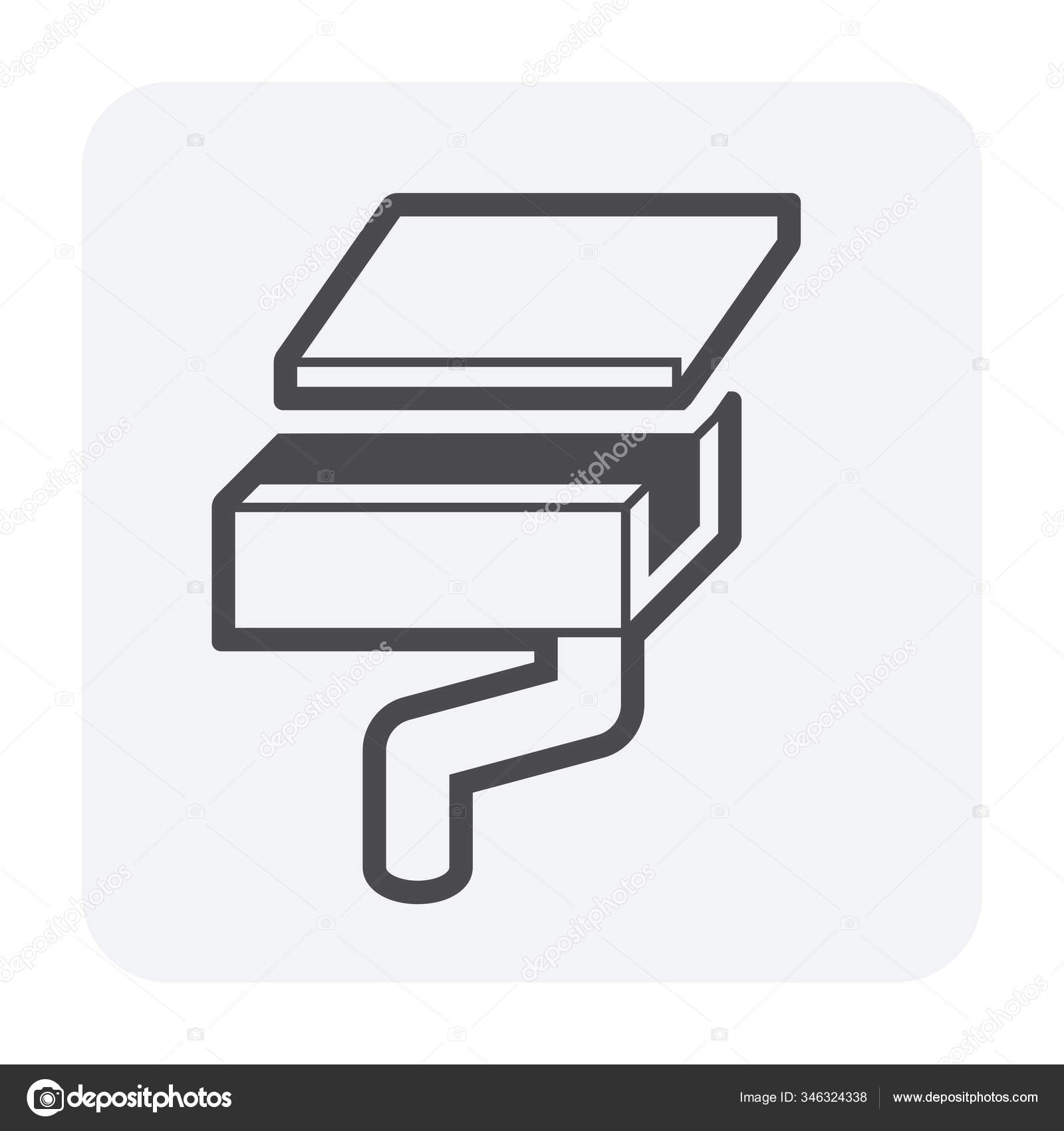 Gutter Drainage System Icon Stock Vector Image by ©roncivil #346324338
