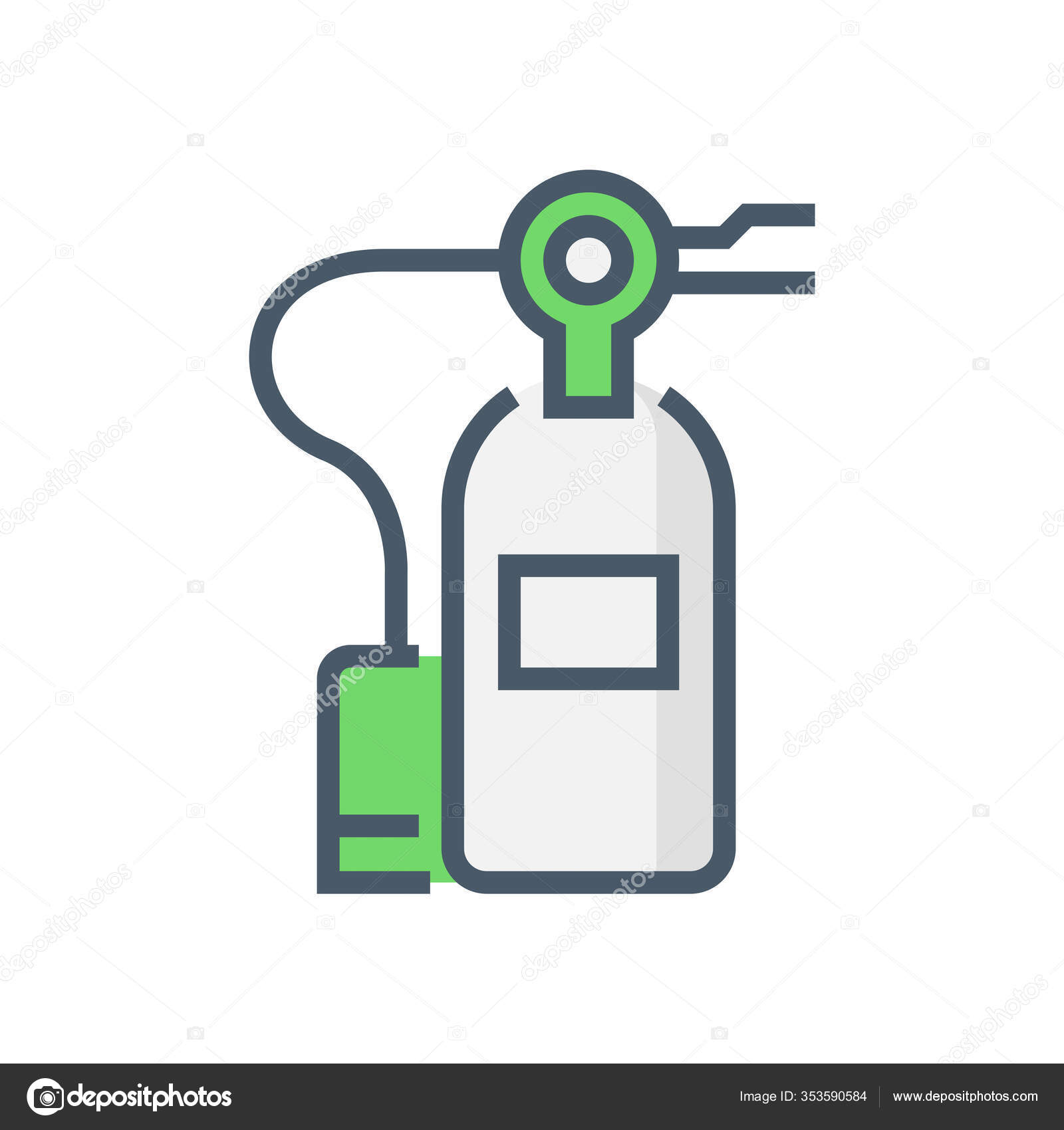 Fire Extinguisher Safety Equipment Vector Icon Design 64X64 Pixel ...
