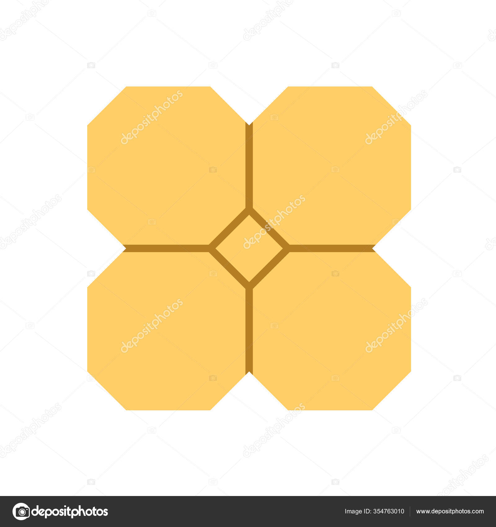 Concrete Paver Block Brick Floor Icon Landscaping Design Stock Vector ...