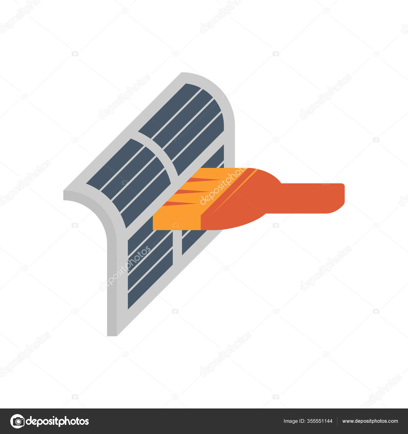 Air Conditioner Filter Cleaning Icon Stock Vector Image by ©roncivil ...