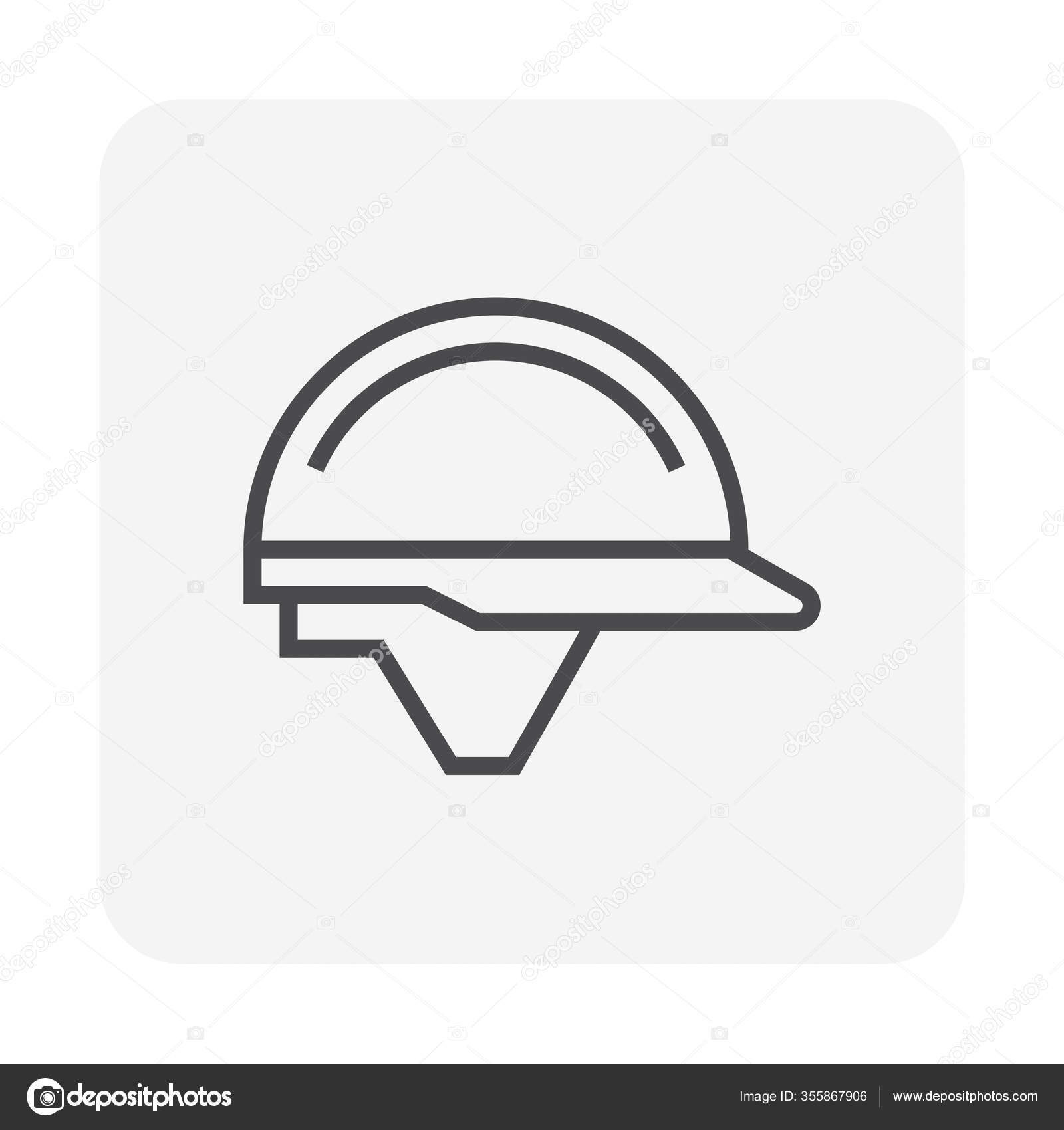 Casco Seguridad Diseño Icono Vector Equipo Seguridad 64X64 Píxeles ...
