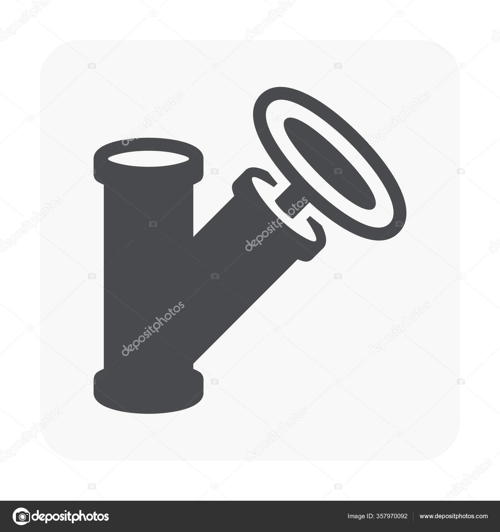 Flow Control Valve Icon Stock Vector by ©roncivil 357970092