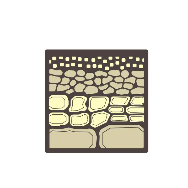 Soil Layer Vector Icon Design White Stock Vector Image by ©roncivil ...