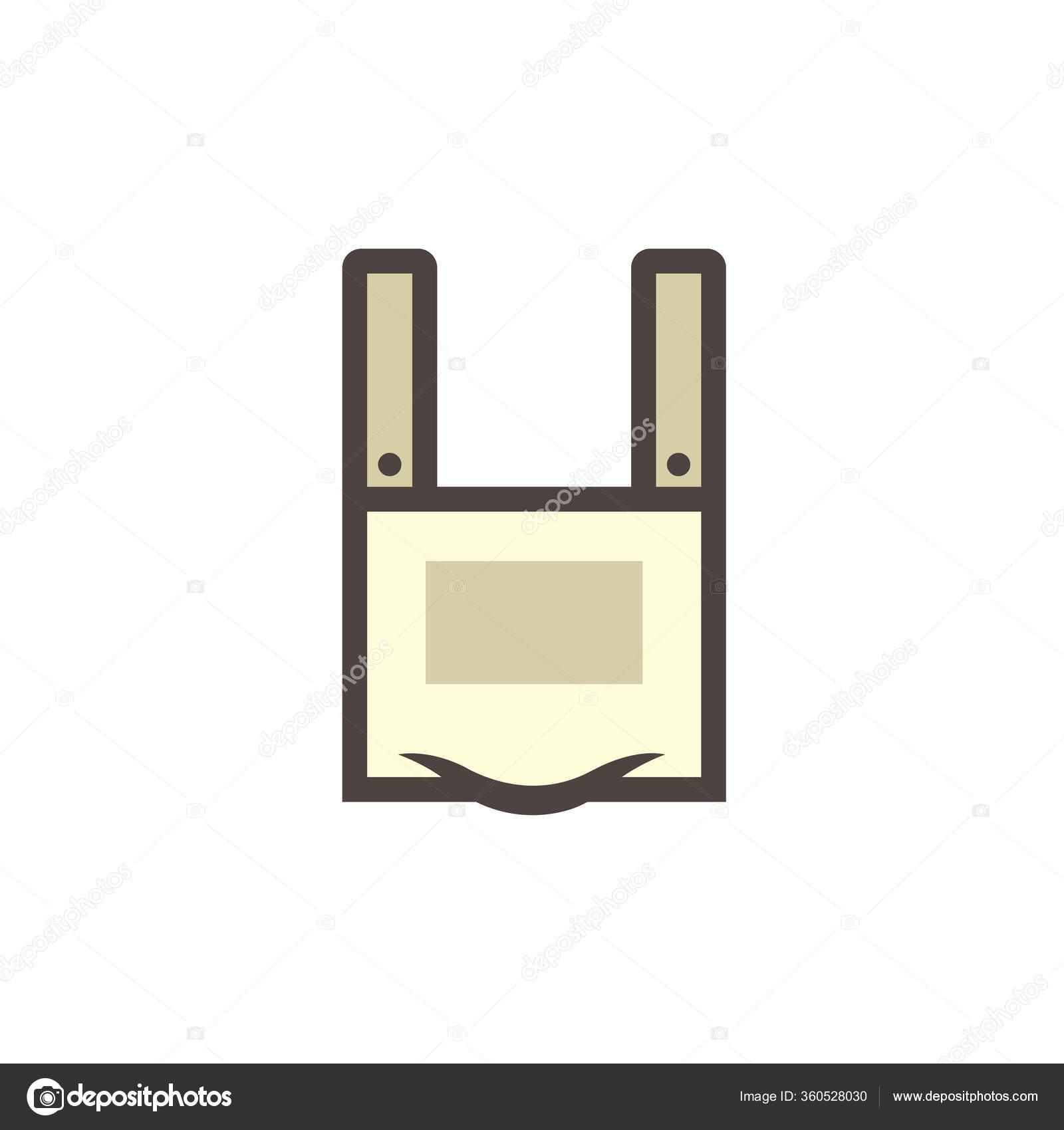 Fireproof Cloth Safety Equipment Vector Icon Design Stock Vector Image ...