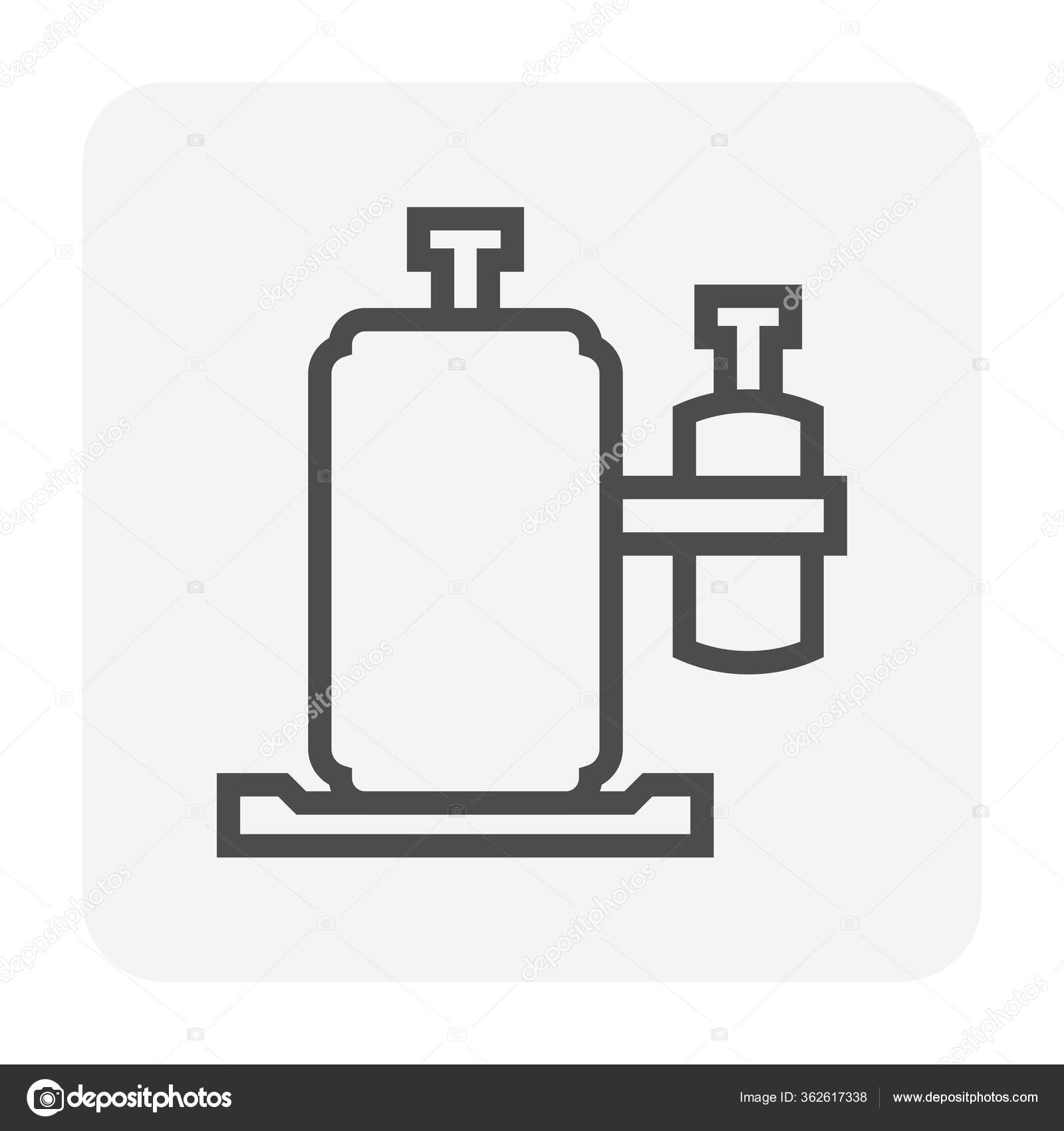 Rotary Vane Air Compressor Part Air Conditioner System Icon Design ...