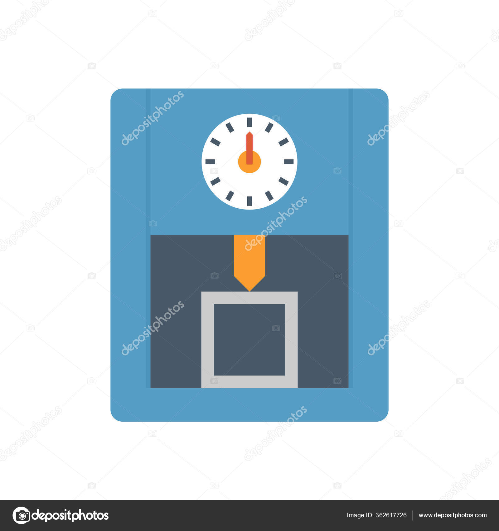 Steel Pipe Destructive Test Vector Icon Design White Background Stock ...