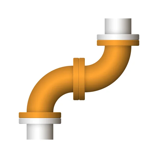 Steel Pipe Connector Icon Design Isolated White Background Stock Vector ...