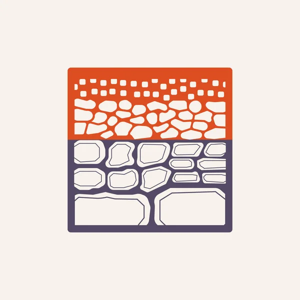 Soil Layer Vector Icon Design White Stock Vector Image by ©roncivil ...