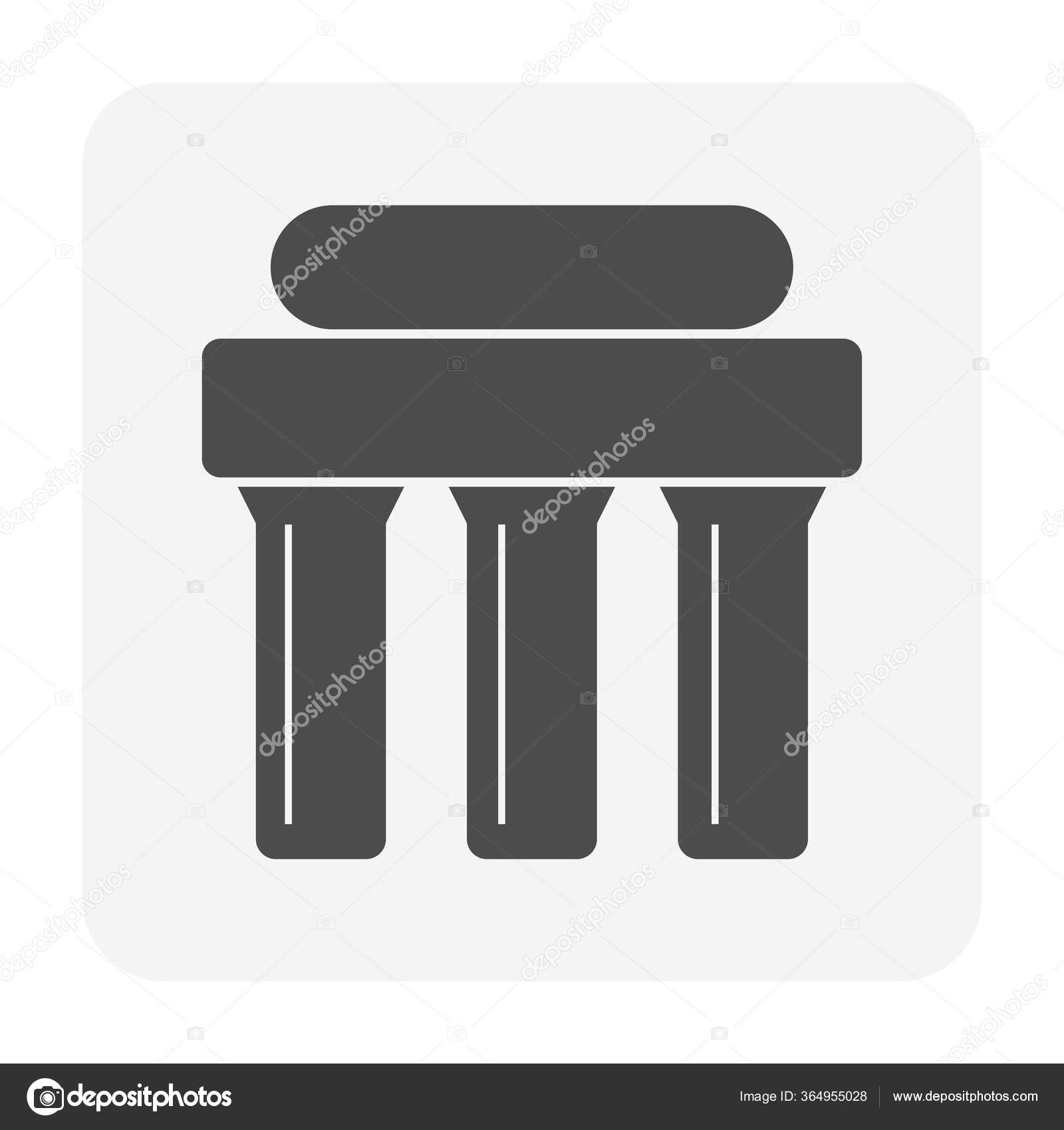 Water Filtration System Accessory Icon Design Water Purify Work Design ...