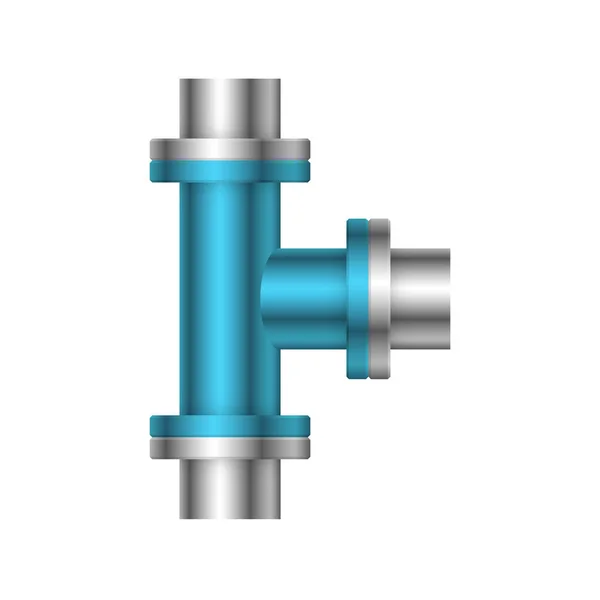 Steel Pipe Connector Icon Design Isolated White Background Stock Vector ...