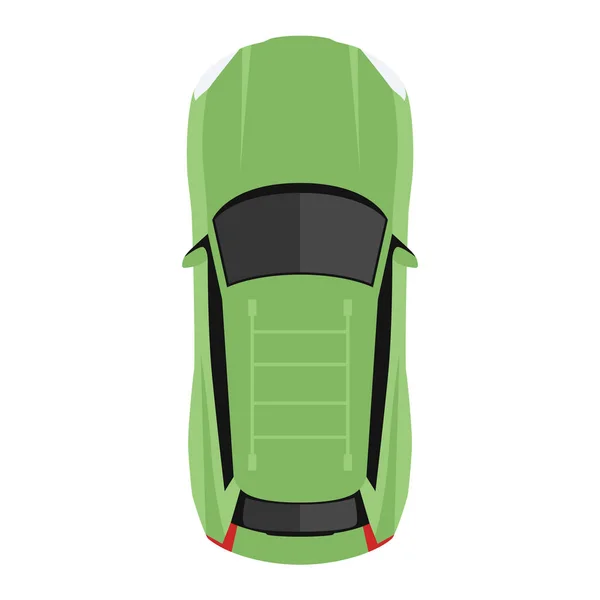 Car Top View Cute Cartoon Car Shadows Modern Urban Civilian Stock ...