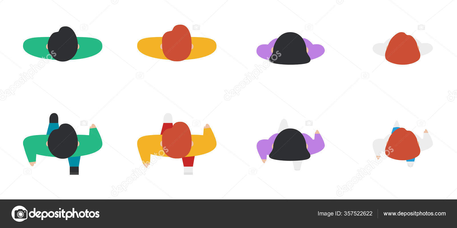 View Of People From Above