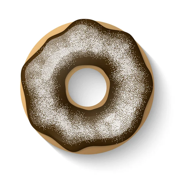 Donut Isolated White Background Cute Colorful Glossy Donuts Pink Glaze Stock Vector Image by ...