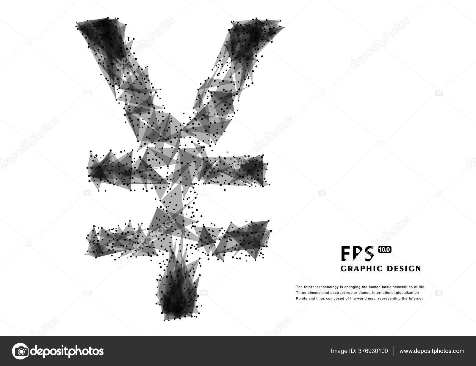 Geldsymbol Bitmap Mit Finanztechnologischem Hintergrund Stock ...